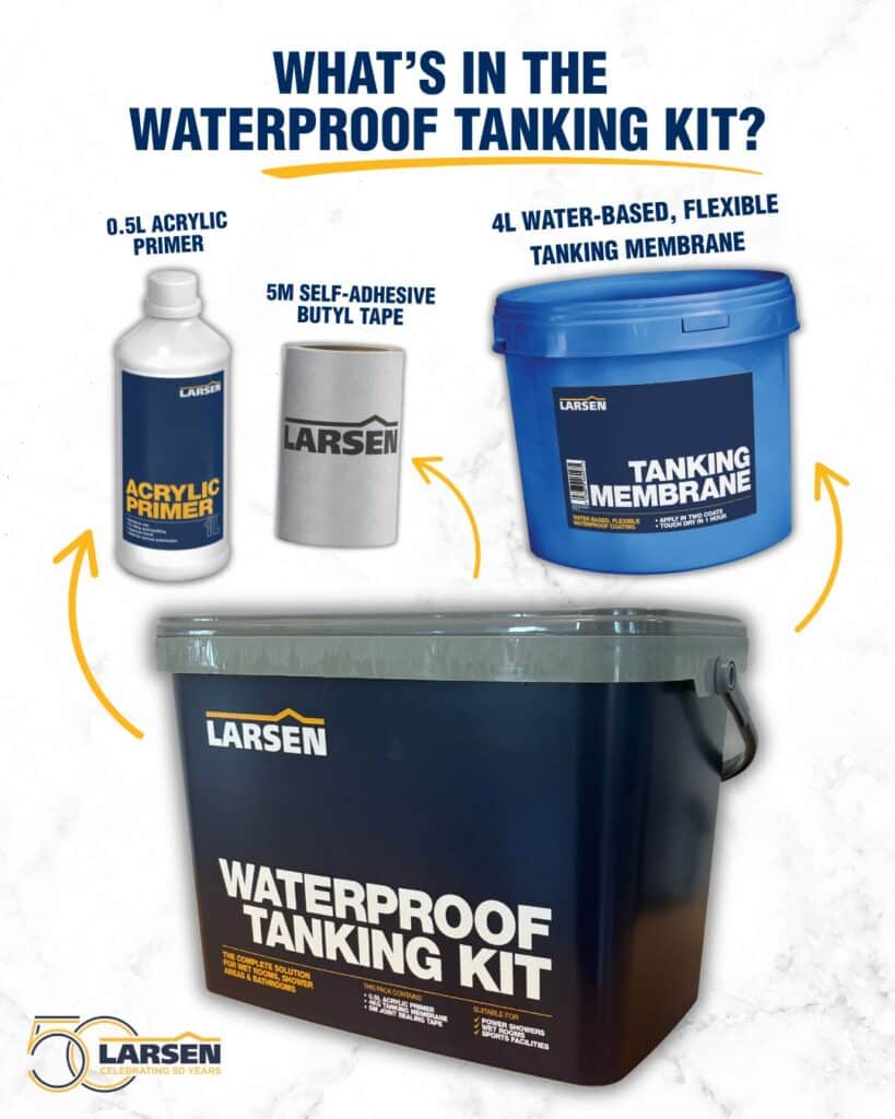 Waterproof Tanking Kit - Larsen Building Products