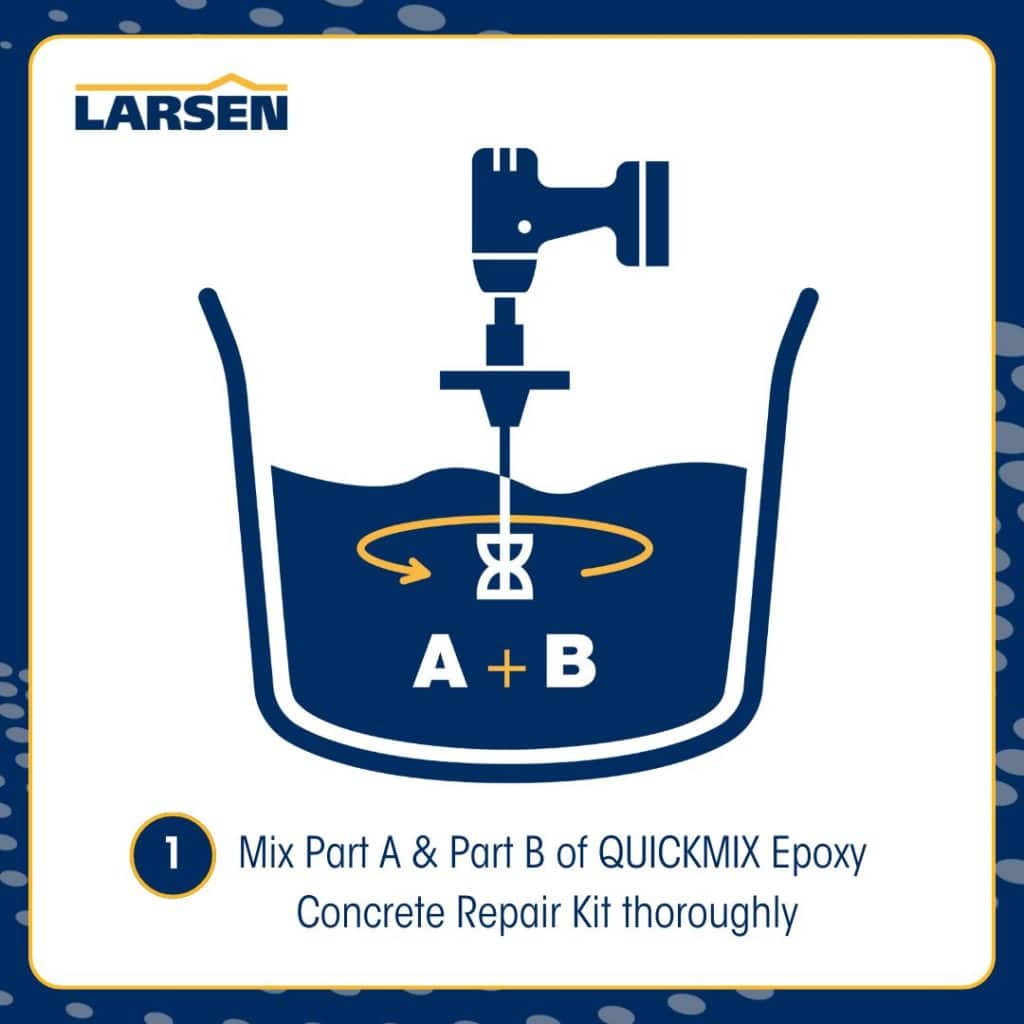 Quickmix Epoxy Concrete Repair Kit Larsen Building Products