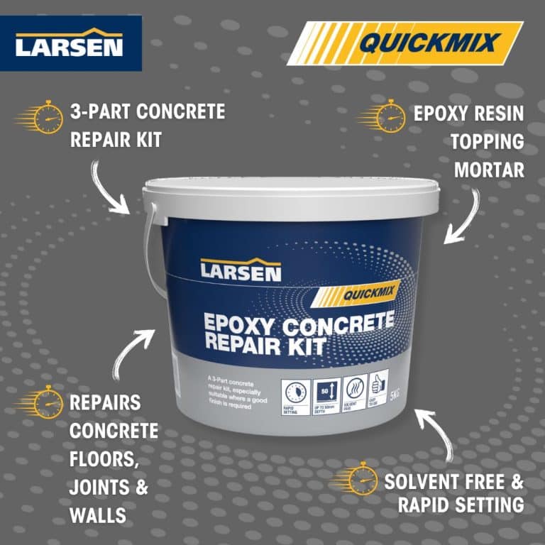 Quickmix Epoxy Concrete Repair Kit Larsen Building Products