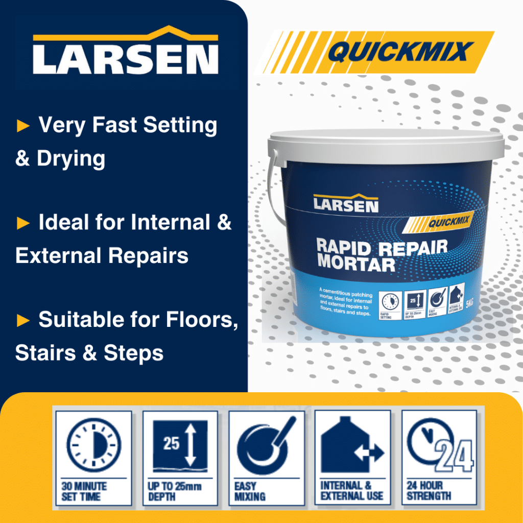 QUICKMIX Rapid Repair Mortar | Larsen Building Products