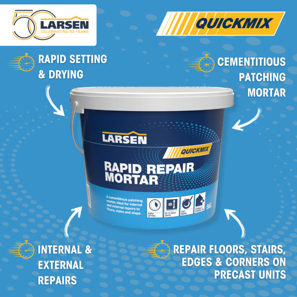 QUICKMIX Rapid Repair Mortar | Larsen Building Products
